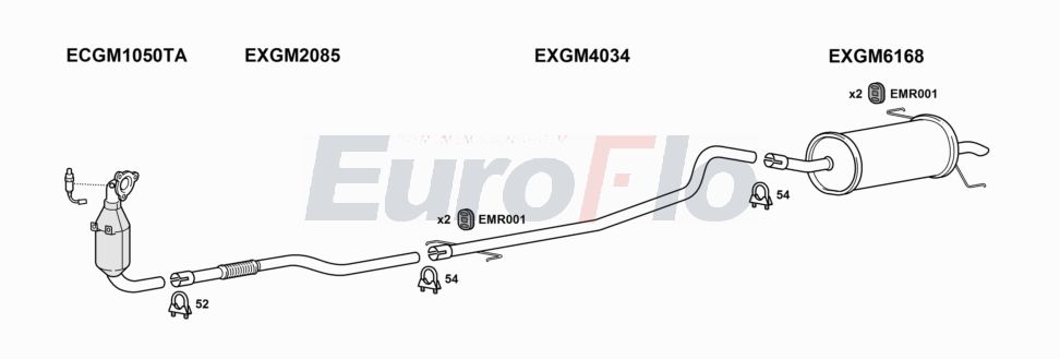 Sistem de esapament VLAST13D 1001A00 EuroFlo